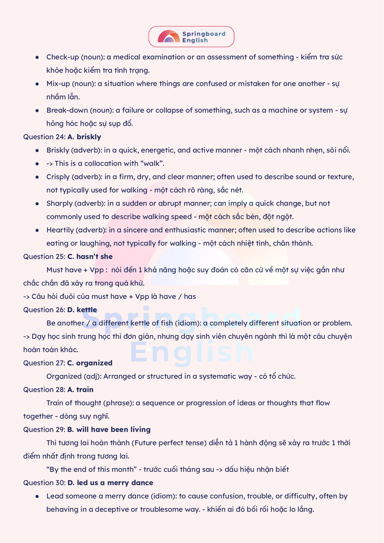 Đề thi chọn HSG Tiếng Anh lớp 12, Thanh Hóa 2023-2024 (Có giải thích ...